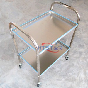 Laboratory Instrument Cart with Four Wheels HTSTAR Science Lab Teaching ...