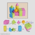 Geometric Models Set 16 Pieces Small Elementary School Mathematical ...