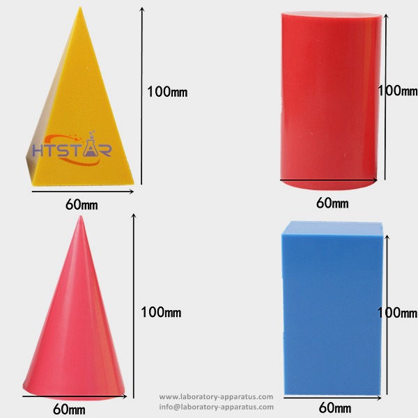 Geometry Models Set Big 7 Pieces Math Demonstration Teaching Instrument ...