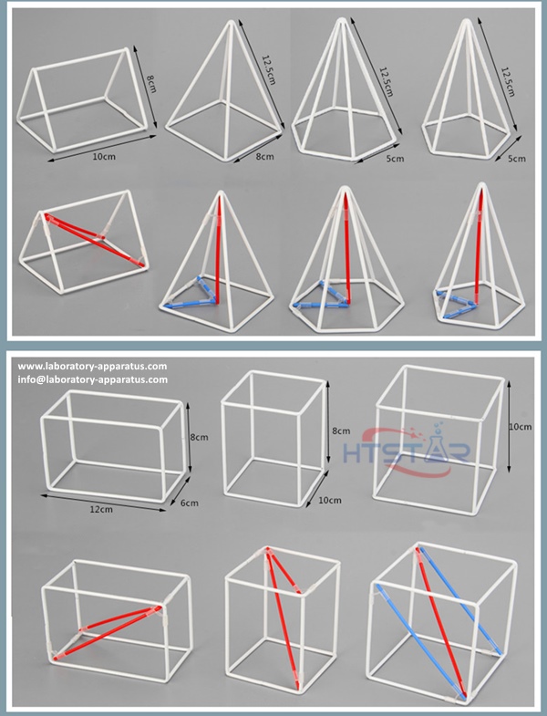 Geometric Frame Model Set 18pcs Small DIY Studens Geometry Mathematics ...