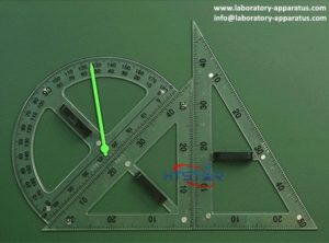 Transparent Math Geometry Set Teacher Magnetic Triangle Protractor Ruler Compasses | Laboratory ...
